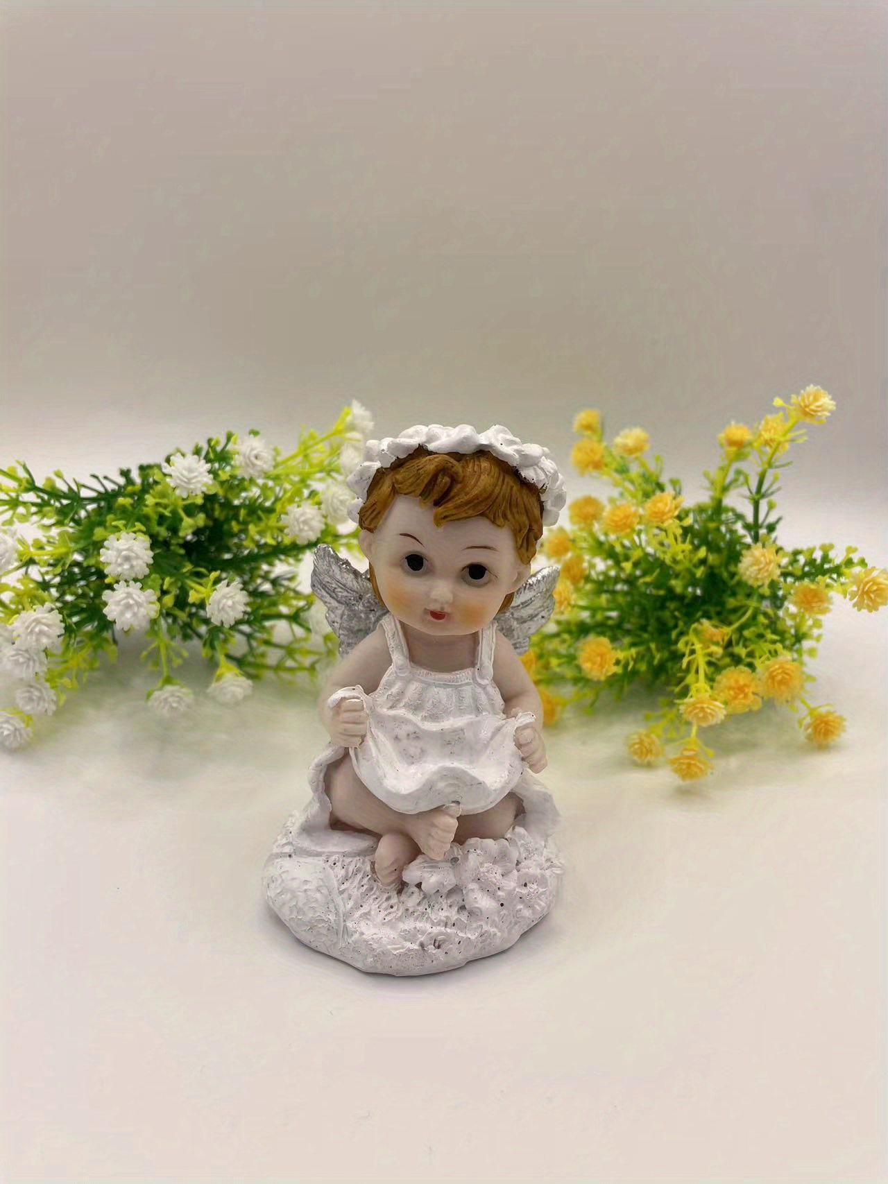 Small Size Angel Statue Suitable Indoor Outdoor Family Room - Temu ...