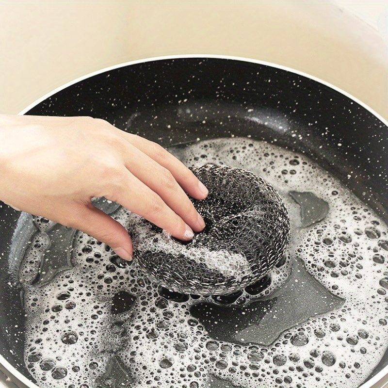 Steel Balls Dishwashing Cleaning Balls Not Hurt Hands Strong - Temu ...