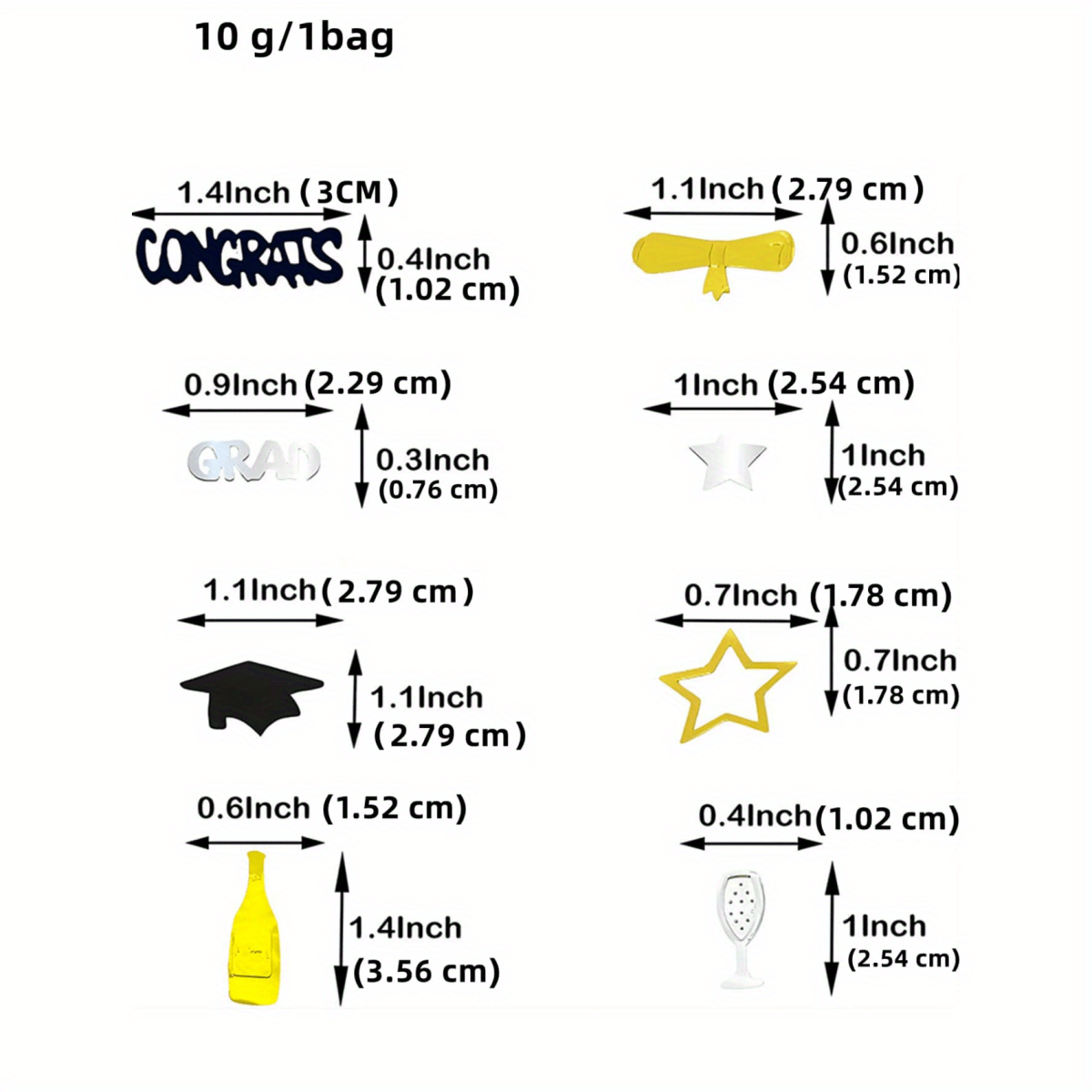 1bag graduation confetti 2023 bright hat - Temu Netherlands