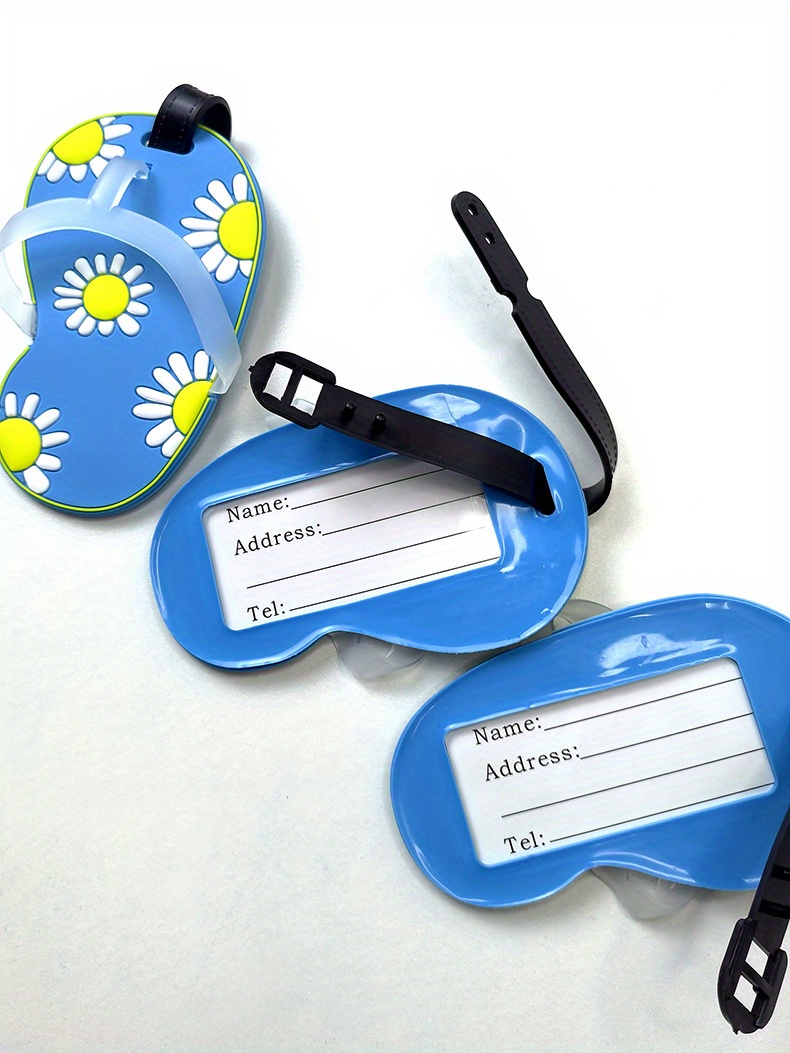 Slipper Luggage Tag Travel Airplane Checked Suitcase Label - Temu Norway