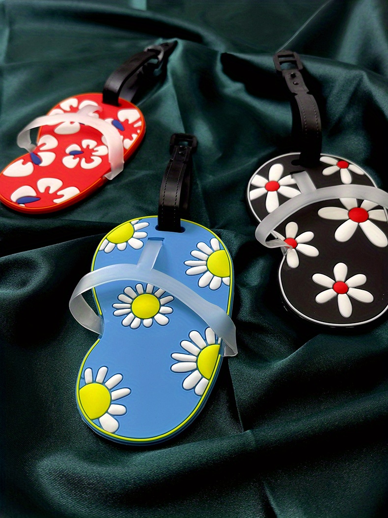 Slipper Luggage Tag Travel Airplane Checked Suitcase Label - Temu