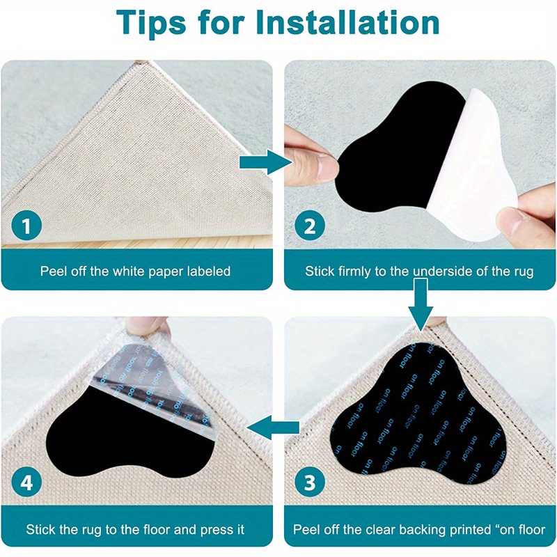 rug corner gripper instantly stops rug corner curling safe - Temu