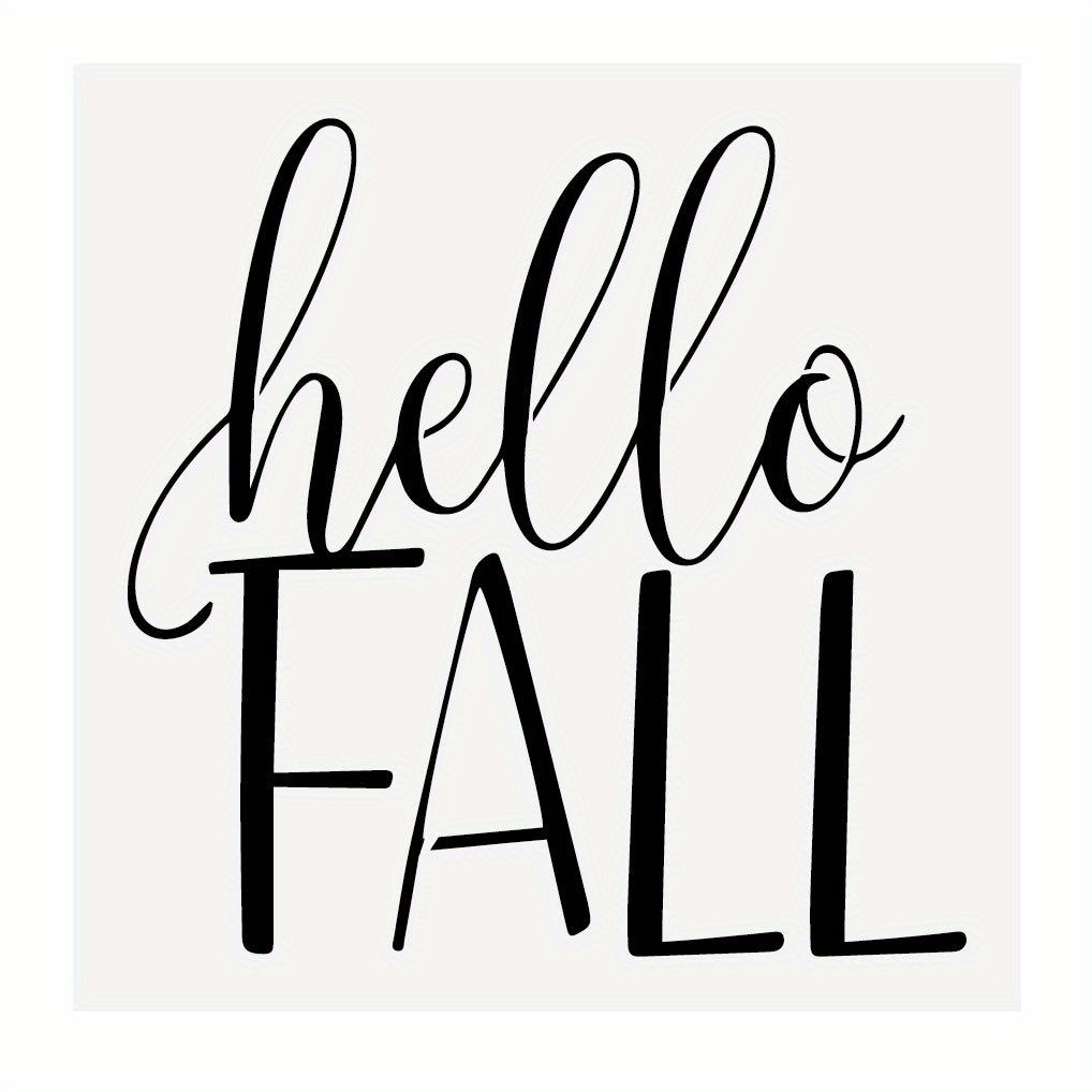Hello Fall Autumn Alphabet Large Letter Stencil Painting - Temu United ...