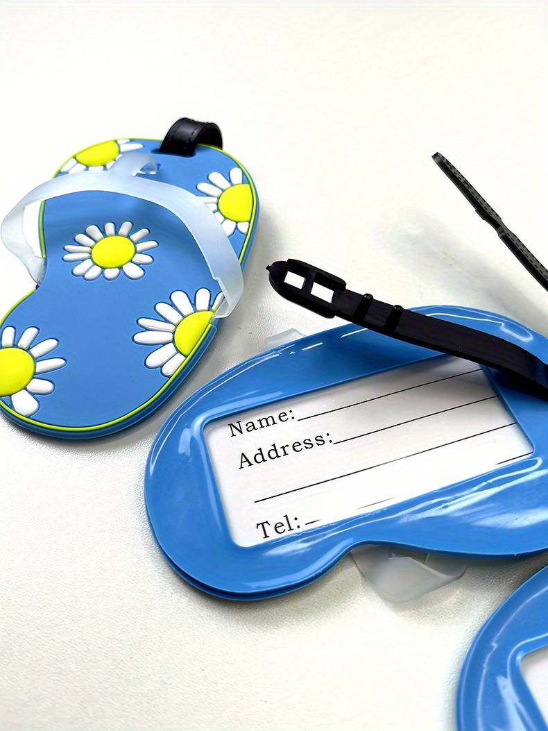 Slipper Luggage Tag Travel Airplane Checked Suitcase Label - Temu Norway