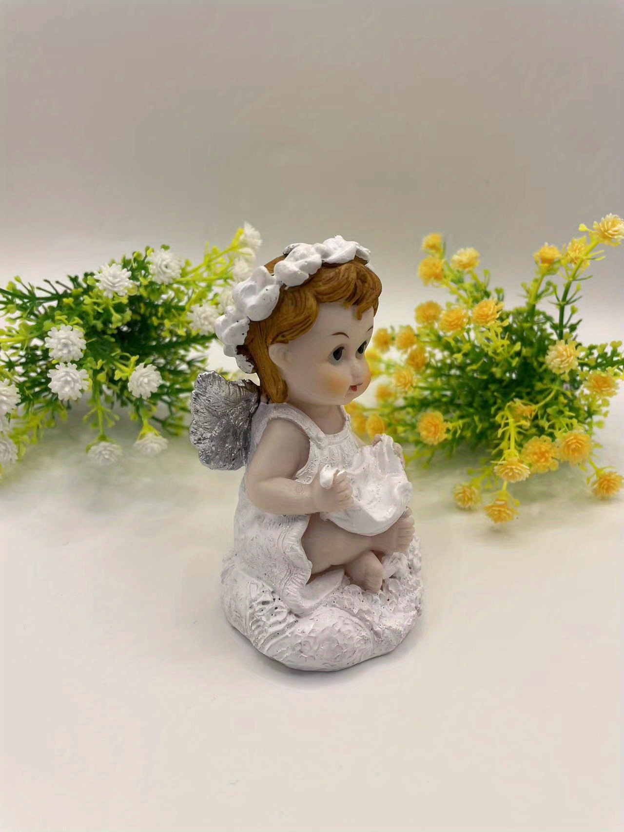 Small Size Angel Statue Suitable Indoor Outdoor Family Room - Temu ...