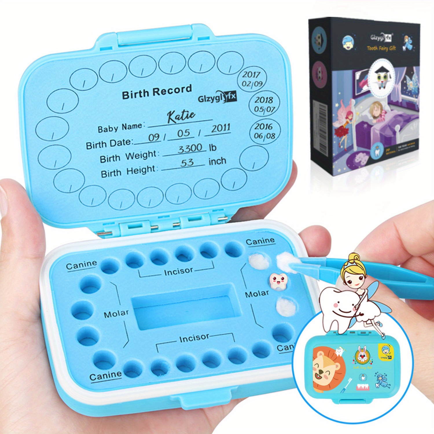 baby teeth keepsake box tooth fairy box saver children tooth - Temu ...