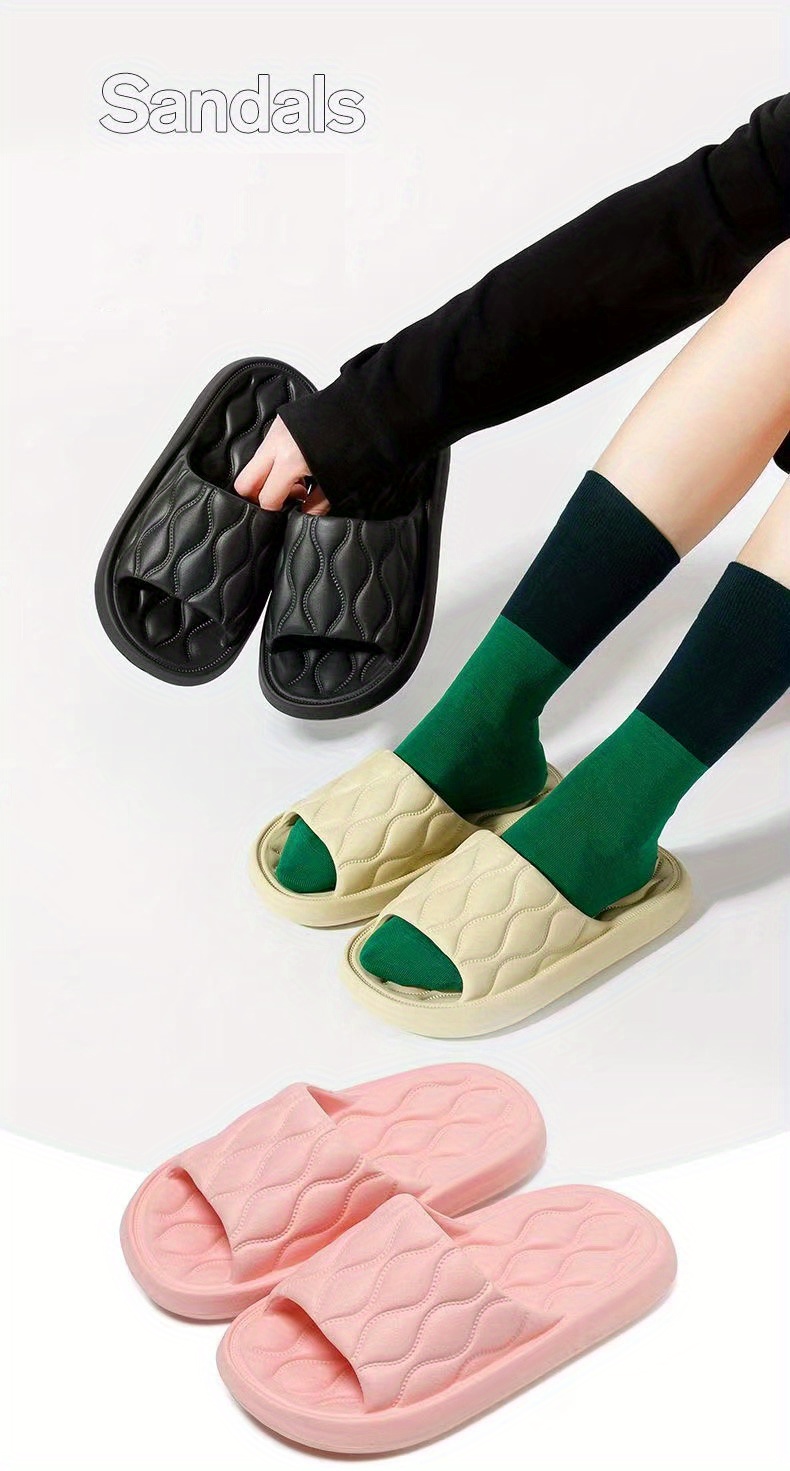 women' color slides casual soft sole pillow slides - Temu Australia