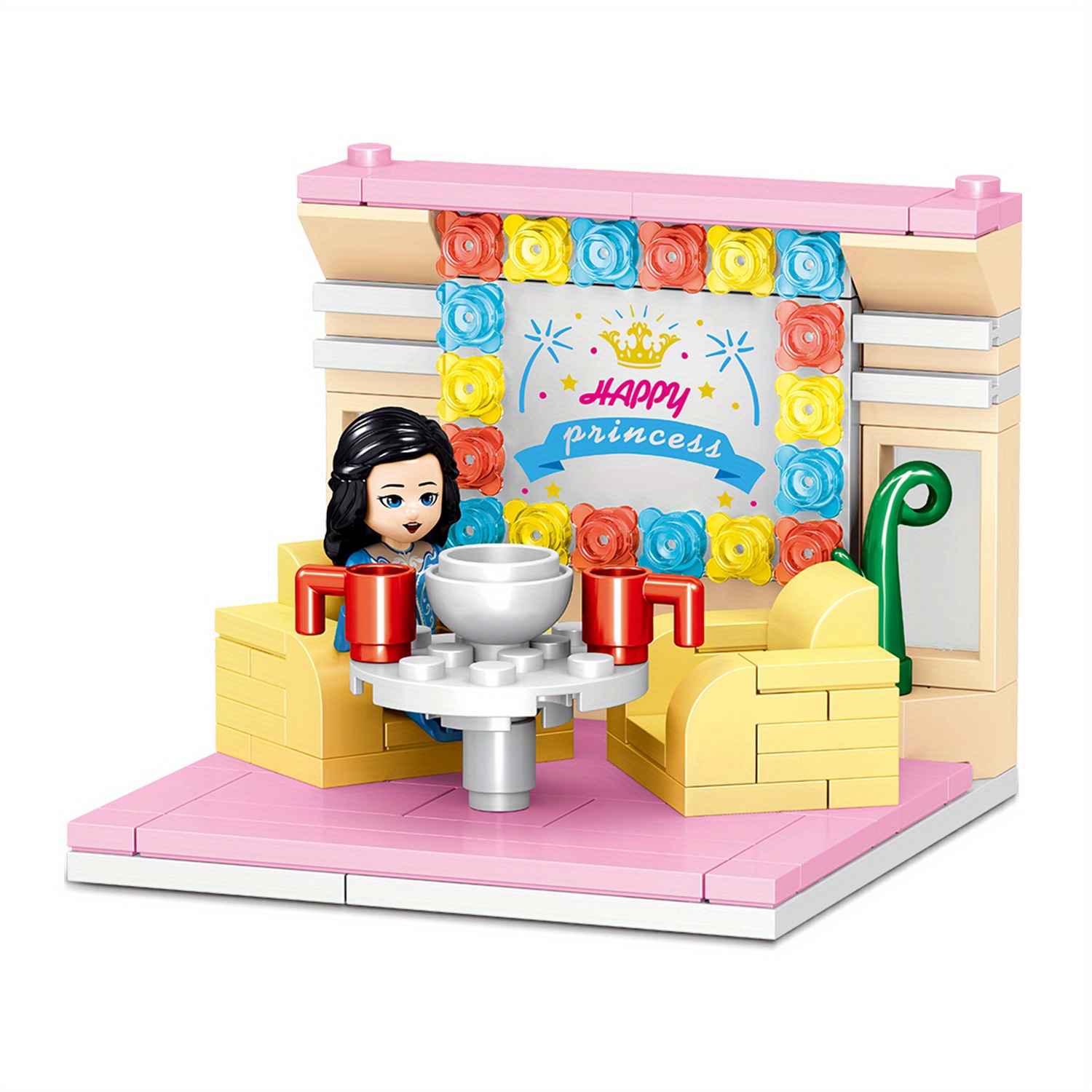 1pc princess room building blocks toys interactive educational toy ...