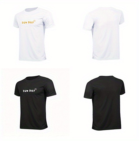 men's summer stylish "sunday" sun print graphic t shirt - {region_name}