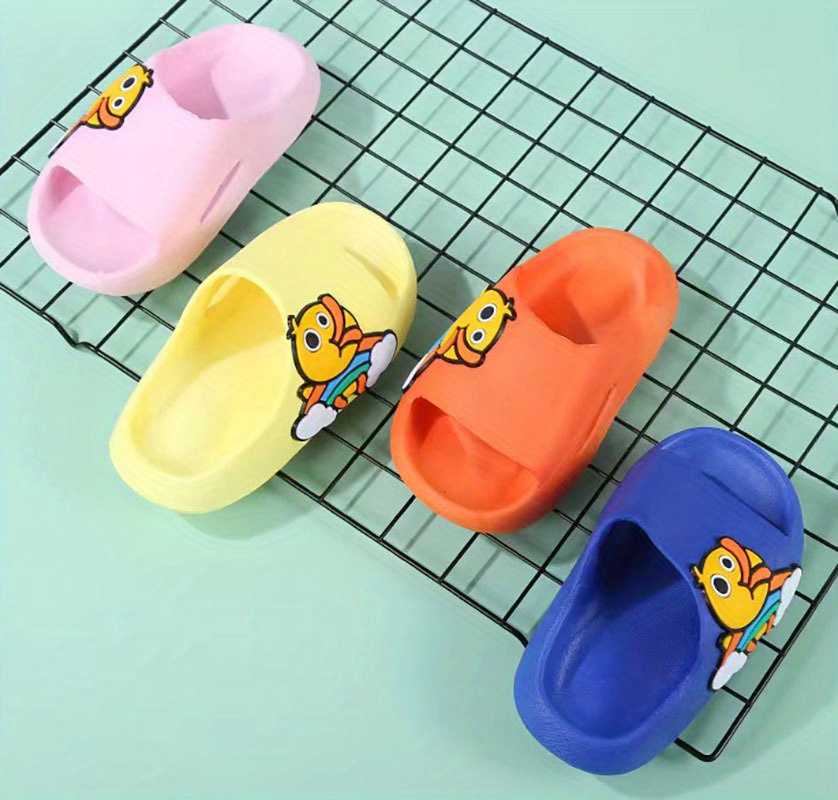 Boys Cute Cartoon Duck Slip Platform Slides Kids Casual Non - Temu Australia