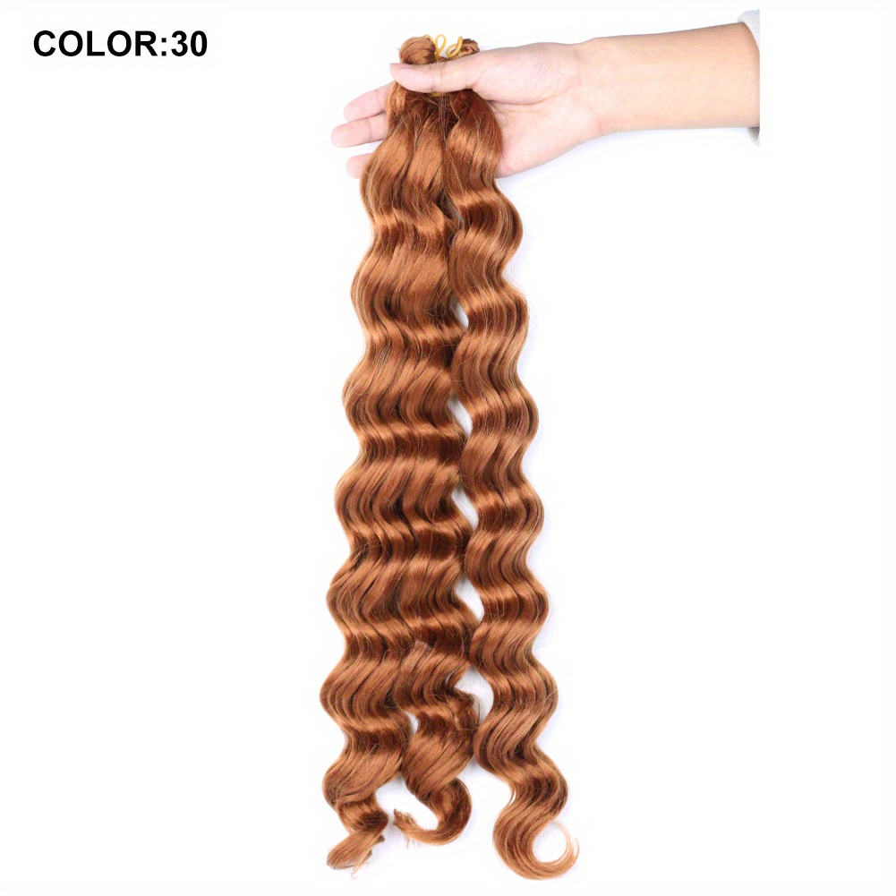 Ocean Wave Deep Wave Hair Bundles Synthetic Crochet Braids - Temu New ...