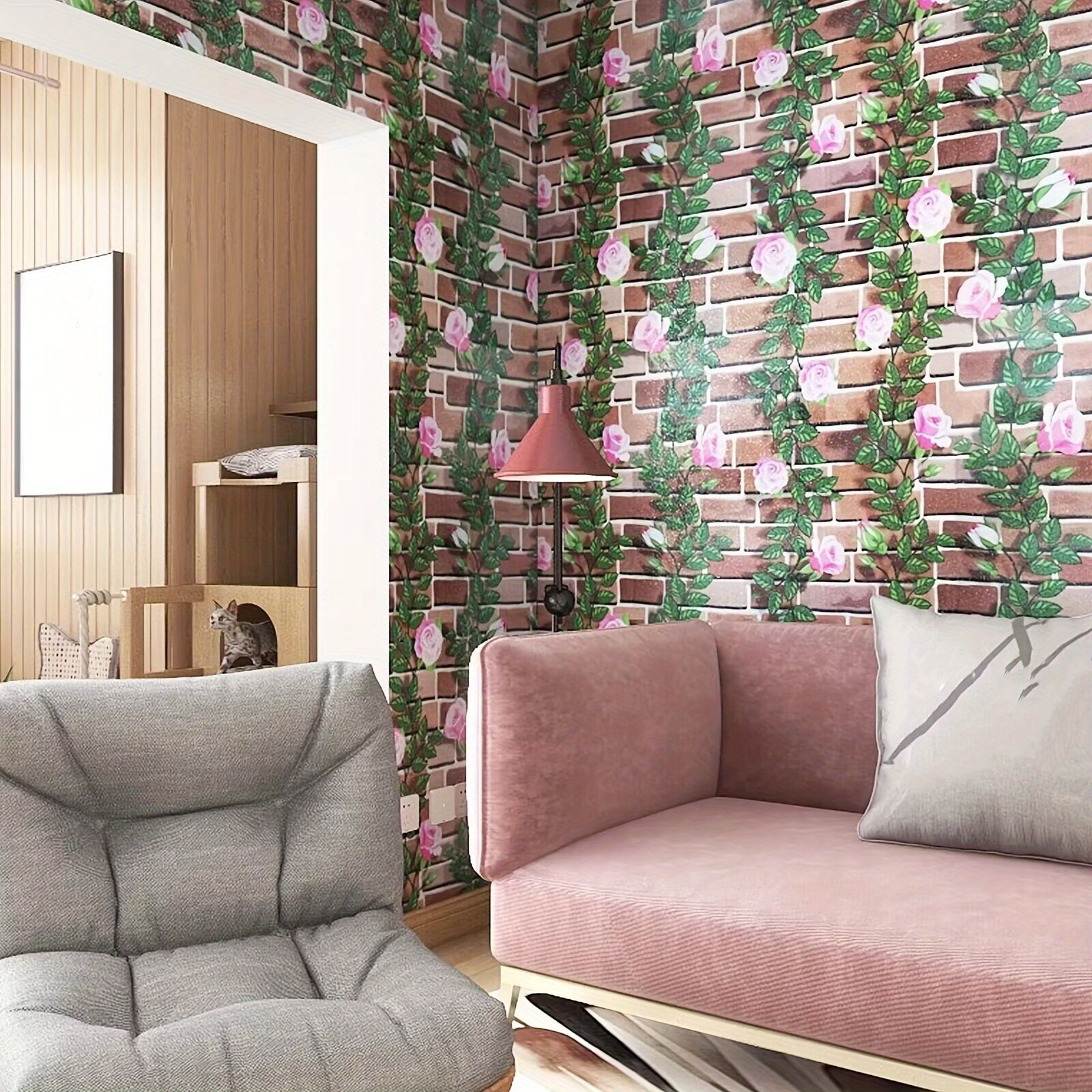 Stick Wallpaper Self Removable Contact - Temu Australia