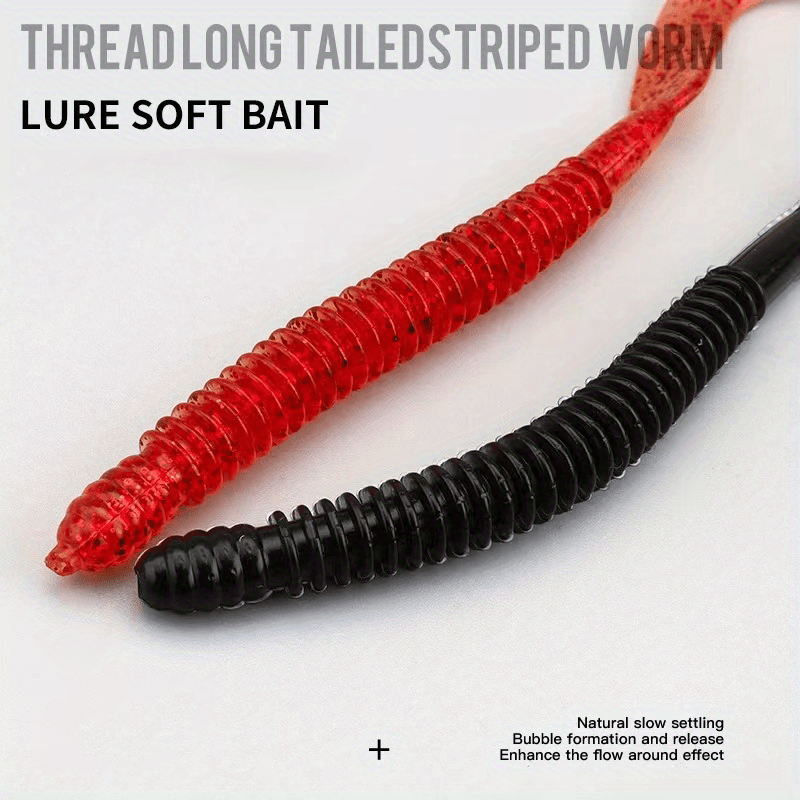Luminous Soft Worm Baits Saltwater Freshwater Fishing Long - Temu ...