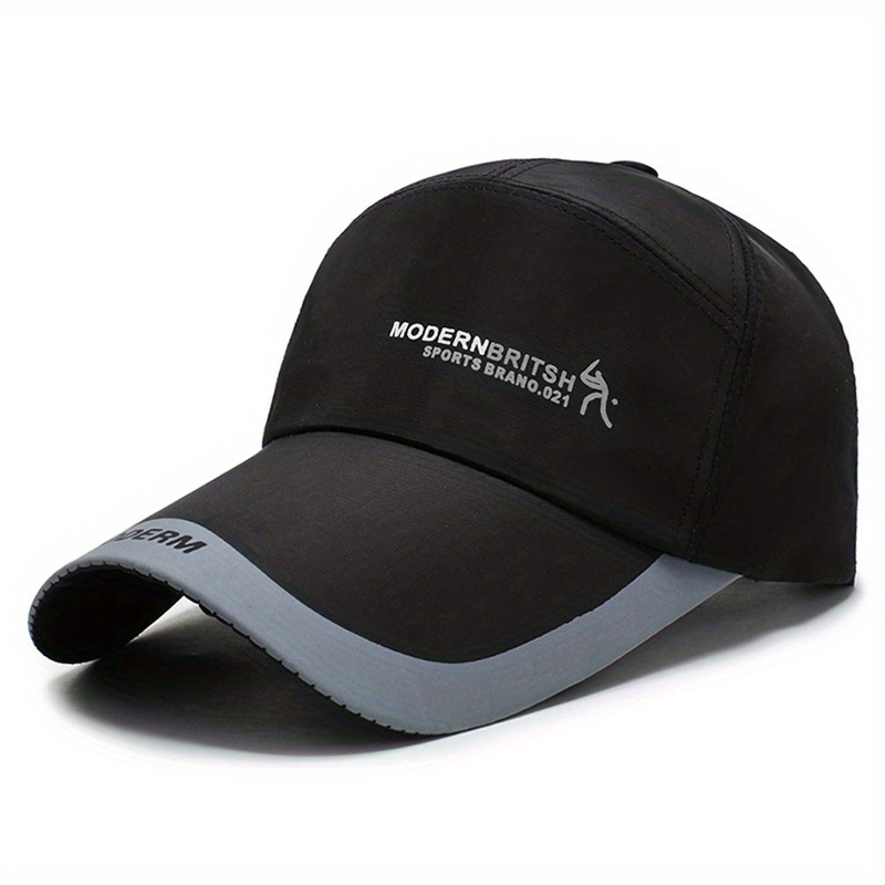 mens baseball cap summer sports breathable sun visor outdoor fishing ...