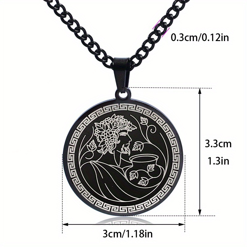 Fashion Stainless Steel Retro Ancient Greek - Temu Canada