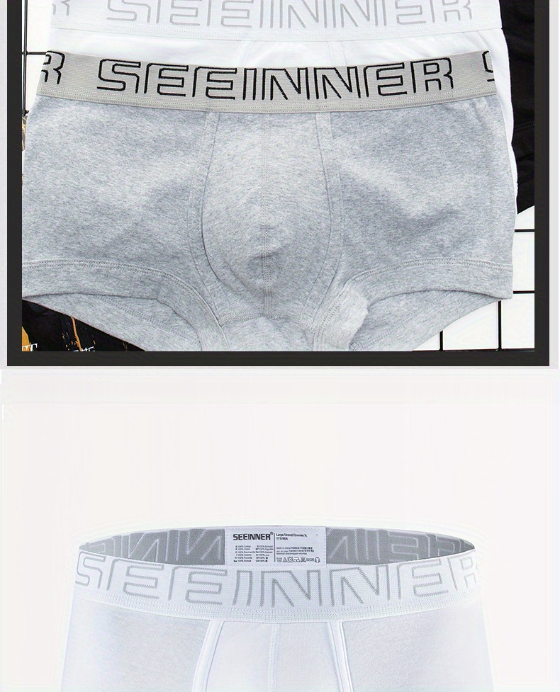 Men's Causal Sports Boxer Briefs Shorts U shaped Breathable - Temu ...