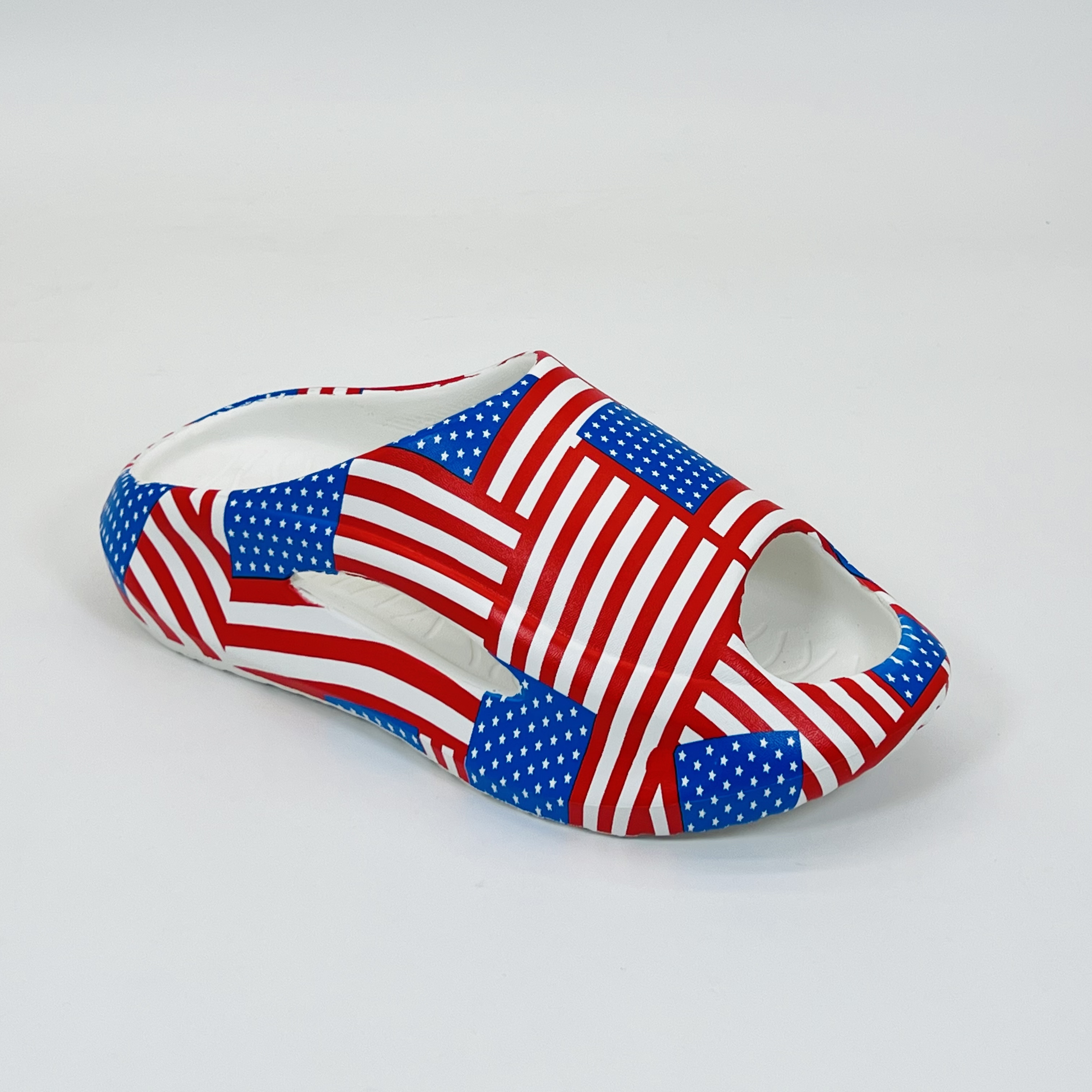 Unisex Star Stripe Pattern Non Slip Comfortable Platform Slides For ...