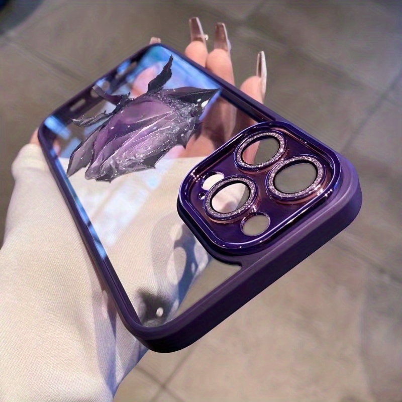 Purple Rose Iphone 14 Pro Max Case Elegant - Temu Australia