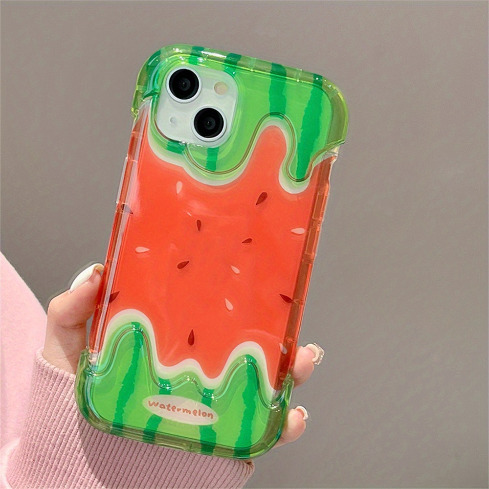 3d Watermelon Cartoon Ring Holder Phone Case Stand Iphone 14 - Temu Australia