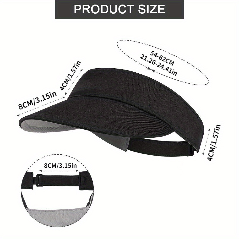 Mixed Color Sun Visor Hat Empty Top Breathable Sunshade - Temu United Kingdom