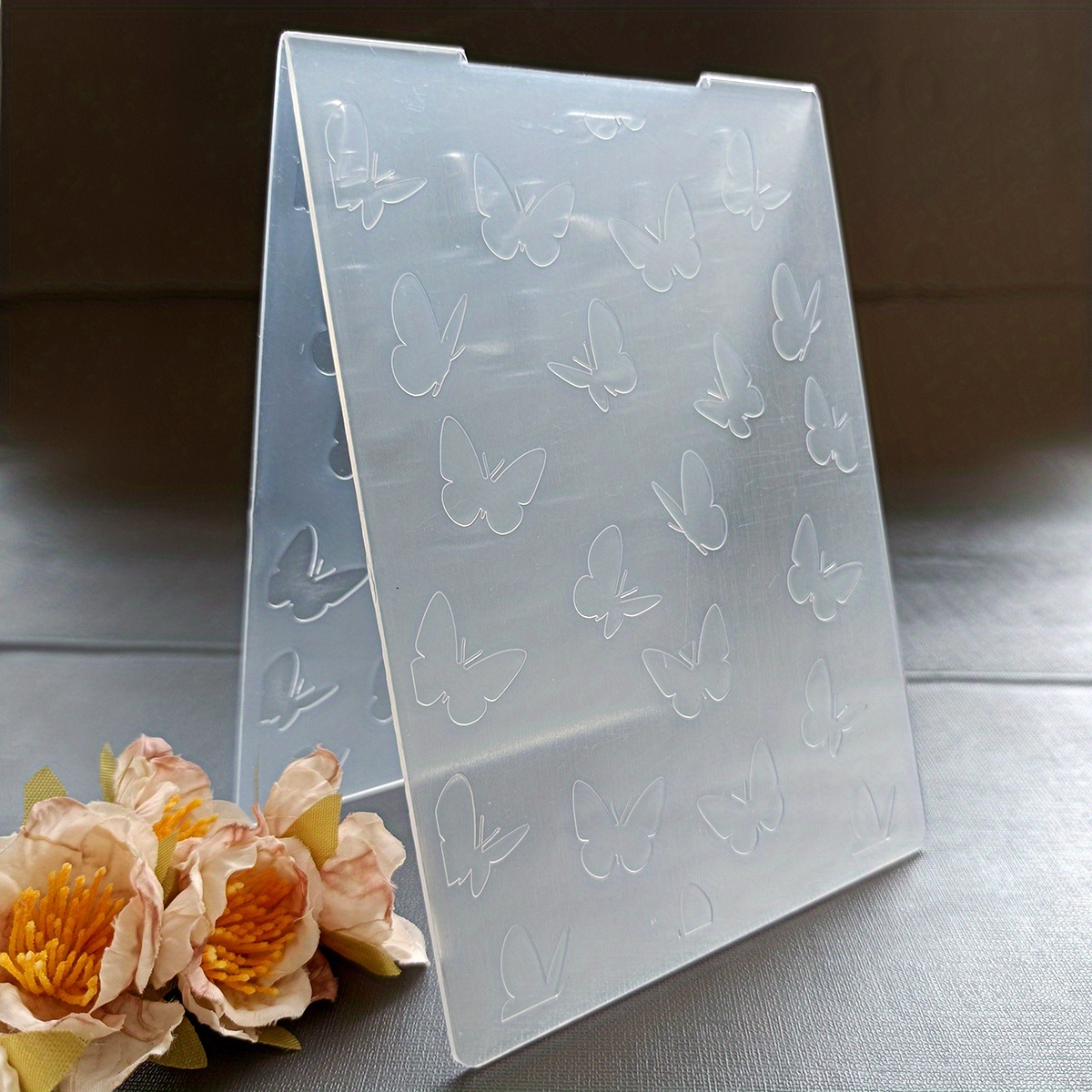 Butterfly Embossed Folder Plastic Embossing Folders Card - Temu