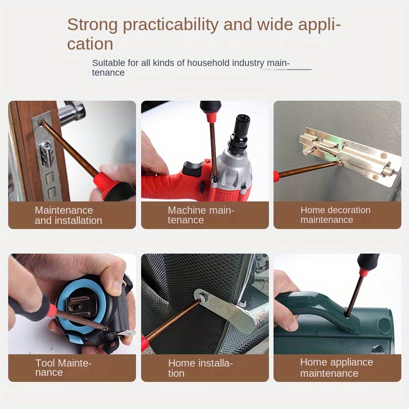 S2 Alloy Steel Cross Type Slot Type Slot Type Screwdriver - Temu United ...