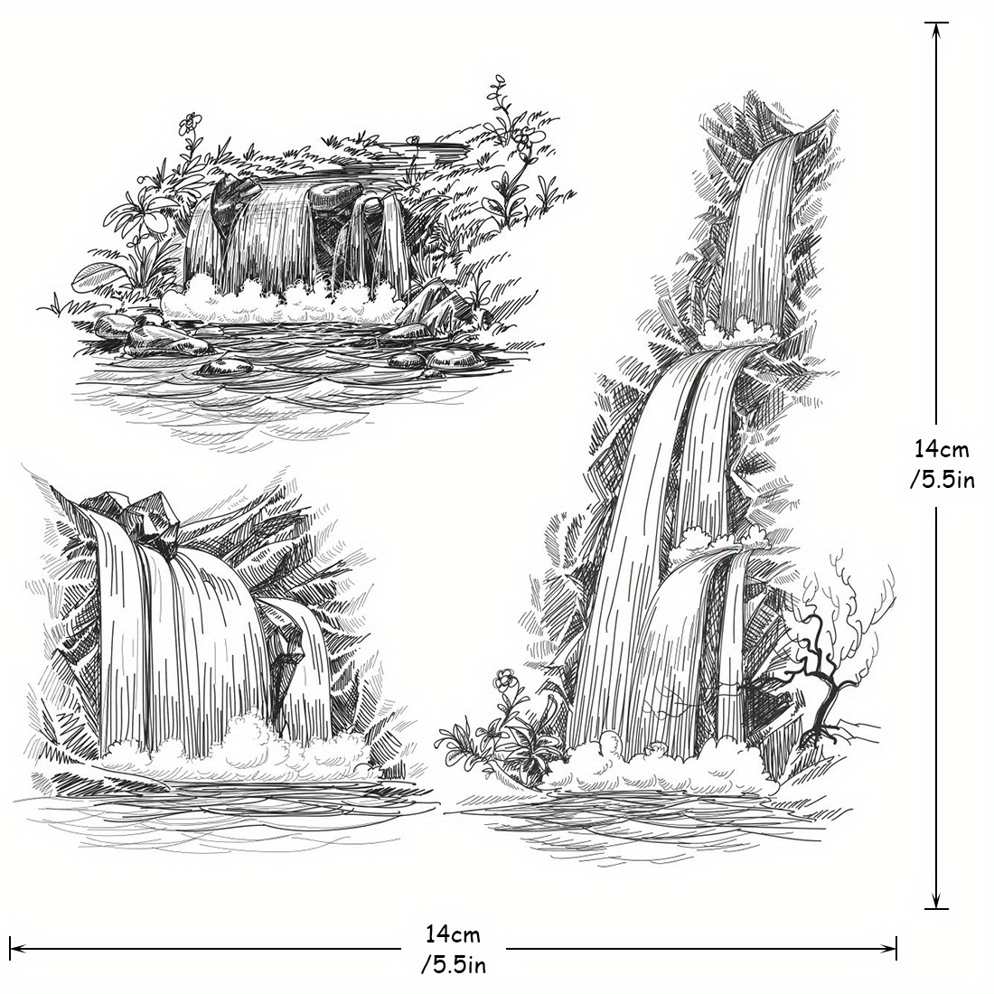 Original Design Hand painted Trees Forests Clear Stamp Diy - Temu ...