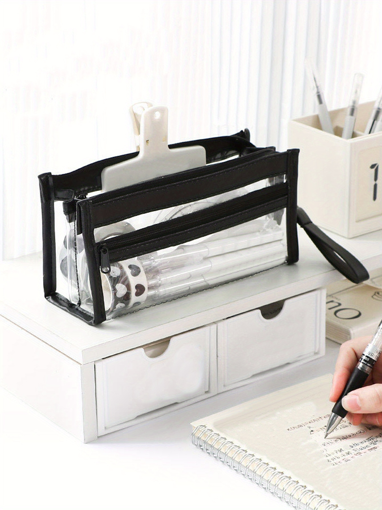 Stylish Practical Multifunctional Stationery Box Perfect - Temu Norway