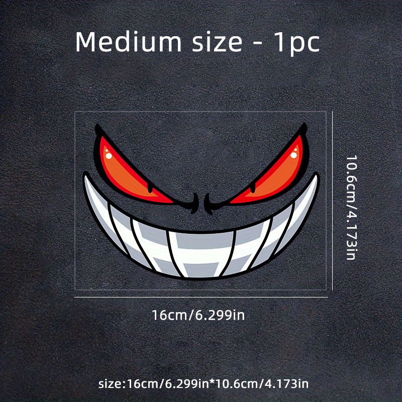 Make Your Car Stand Out With Demon Eyes Car Sticker Expression Decals ...