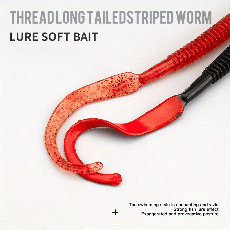 Luminous Soft Worm Baits Saltwater Freshwater Fishing Long - Temu ...
