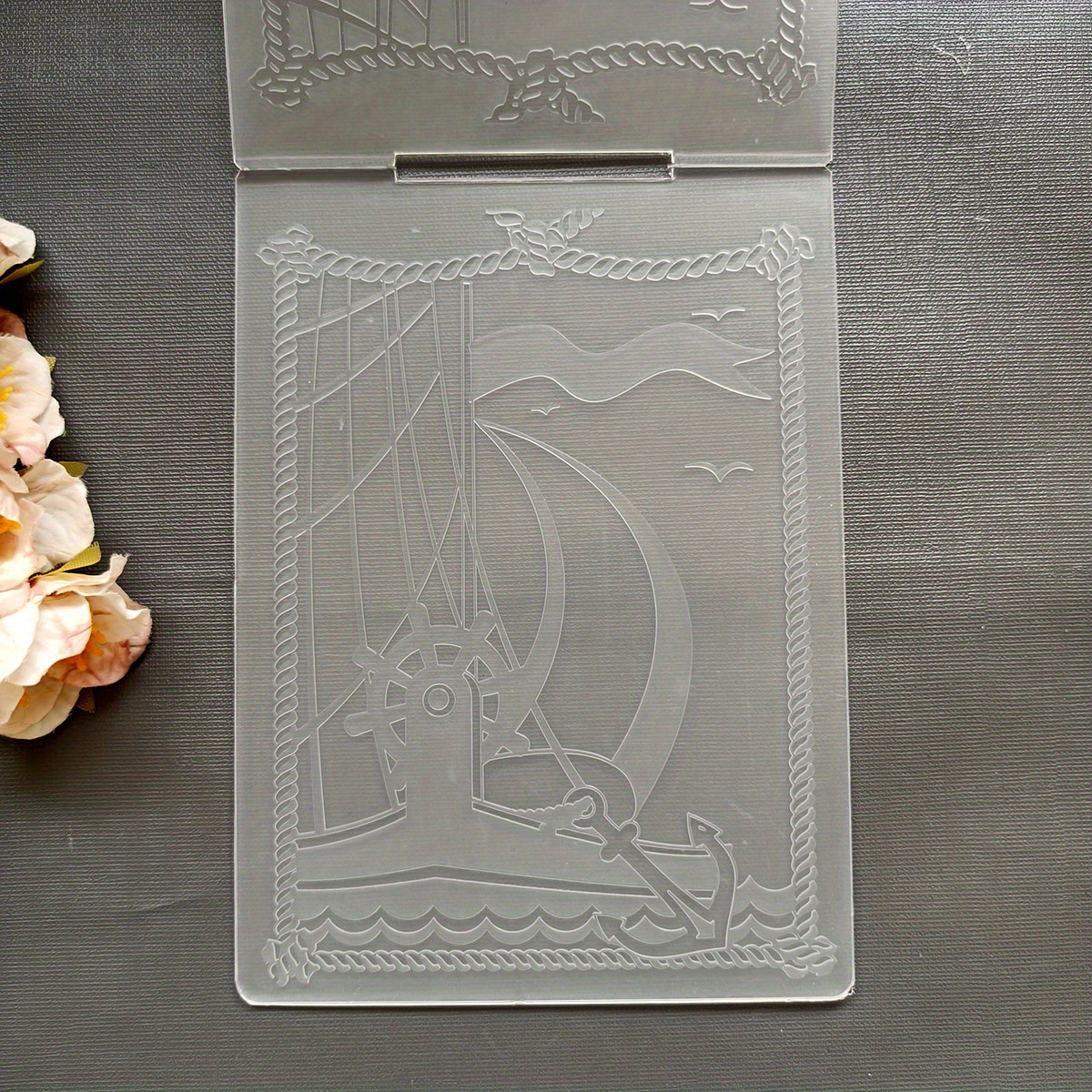 Paddle/sailboat/seagull/strap Embossed Folder Plastic - Temu Denmark