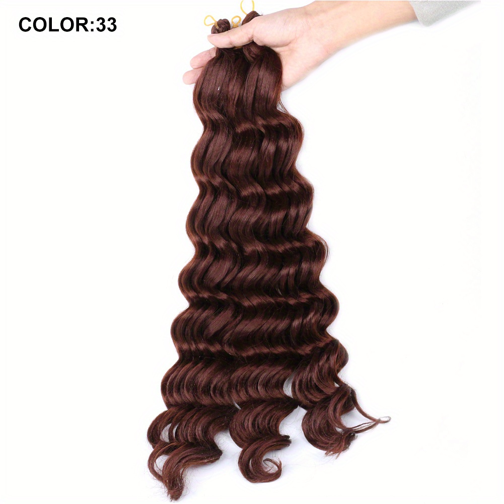 Ocean Wave Deep Wave Hair Bundles Synthetic Crochet Braids - Temu New ...