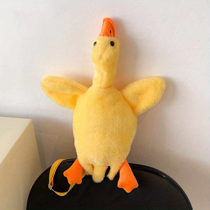 Plush Goose Shape Doll Versatile Novelty Bag Cute Faux Wool Stylish ...