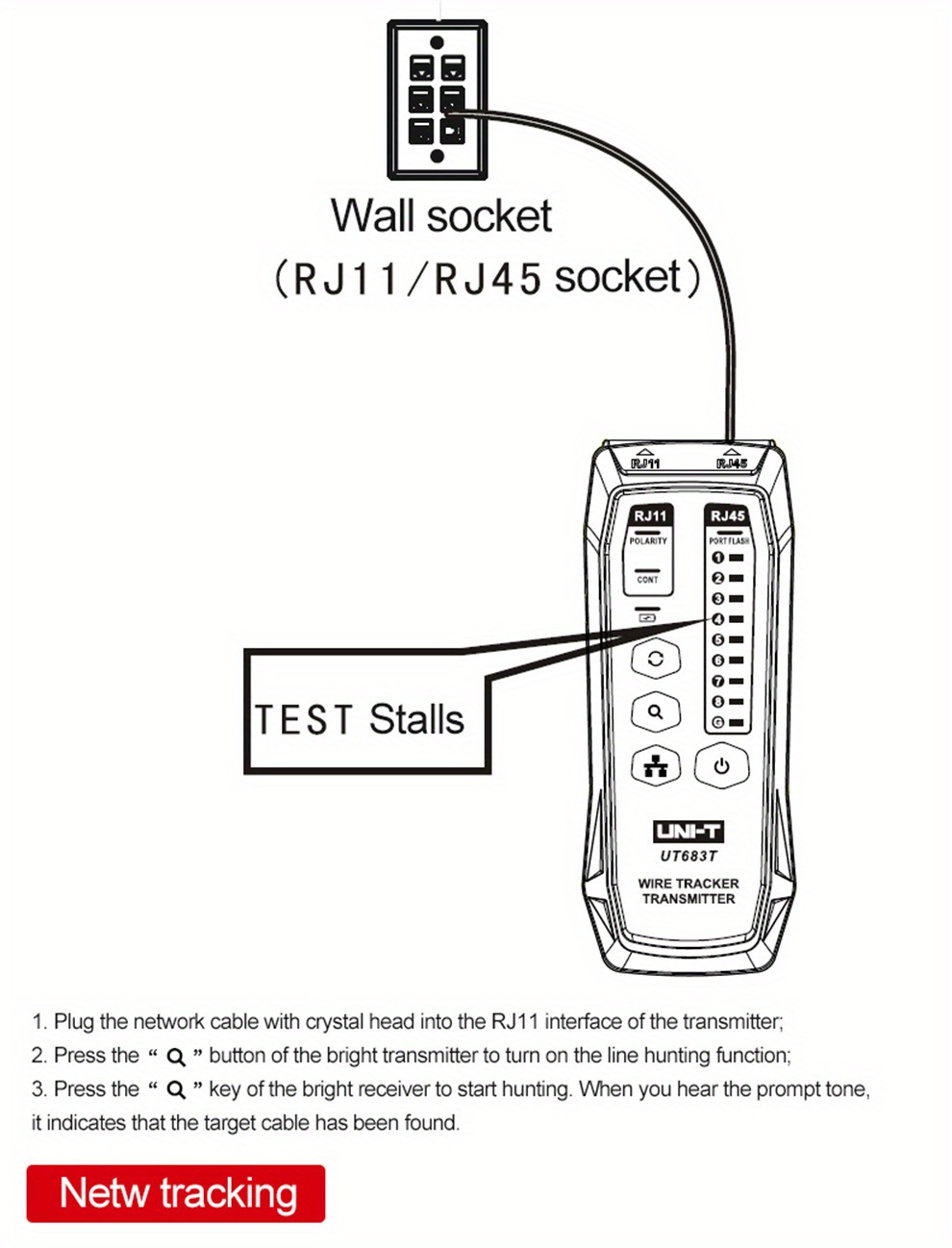 Network Wire Tracer Cable Rj45 Rj11 Telephone Line - Temu Australia