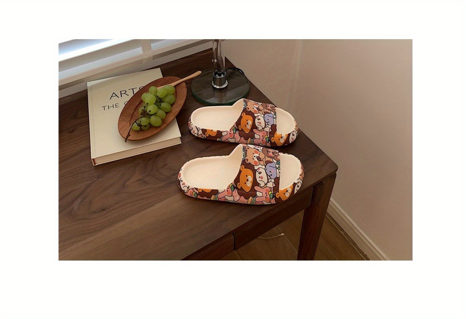 boys cute cartoon print slip on platform slides キッズカジュアルノンスリ - Temu Japan