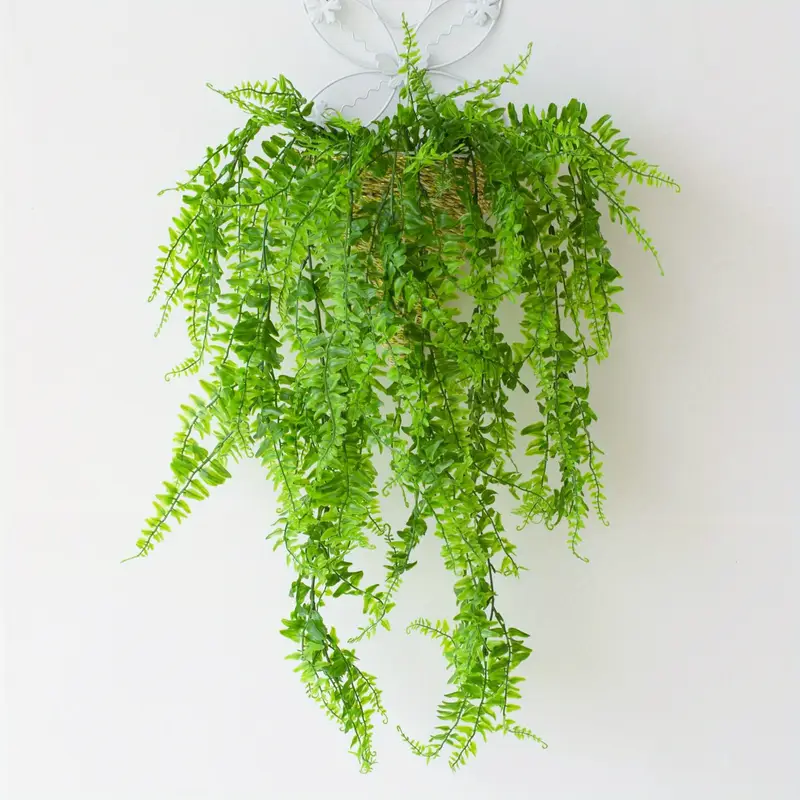 315インチ 人工壁掛け ペルシャグラス つる 人工吊り下げシダ植物 つる 吊り下げグリーン植物 ギフト ガーランド Temu Japan