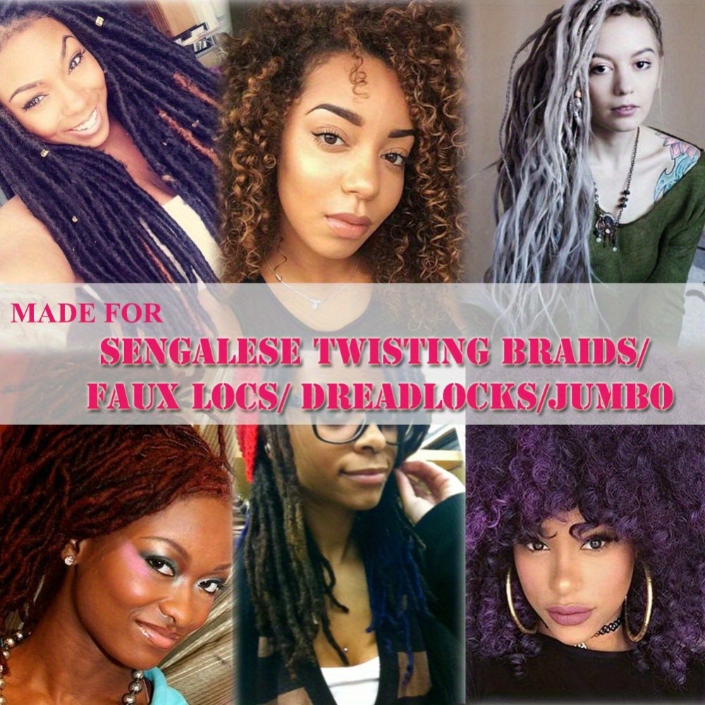 Brazil Wool Synthetic Hair African Hair Braiding Dreadlocks - Temu ...