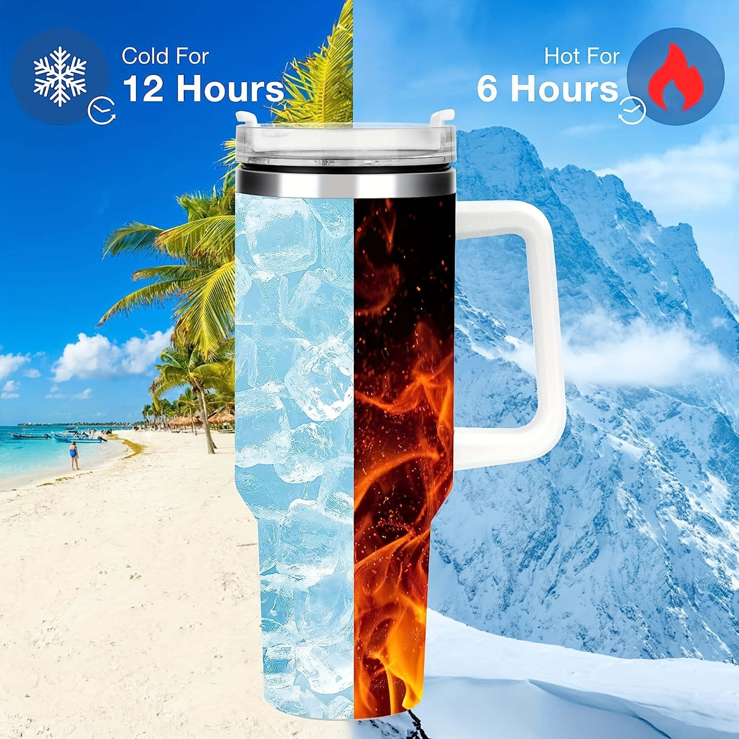 Insulated 40oz 304 Steel Lid Cap For | Temu Australia