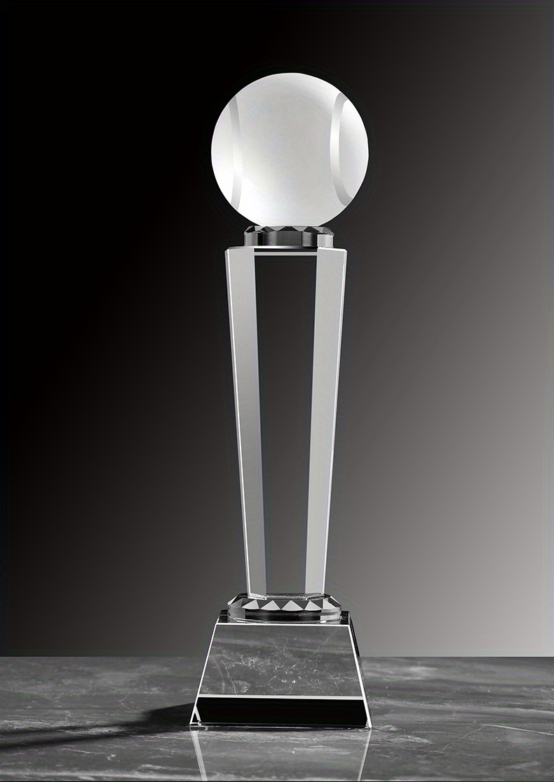 Elegant Crystal Tennis Trophy Perfect Campus Sports - Temu