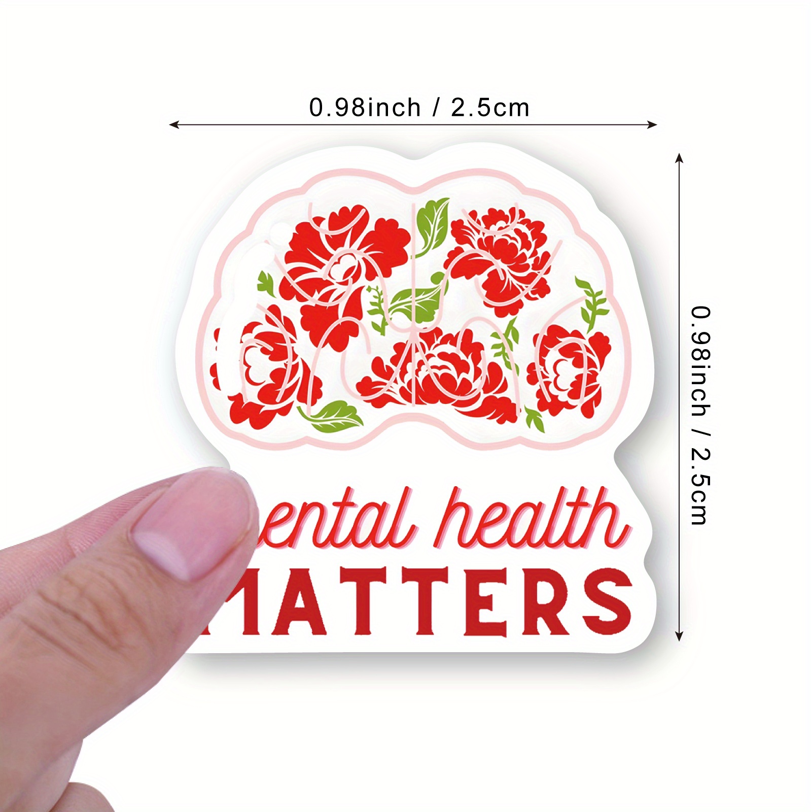 Mental Health Awareness Stickers Roll Perfect Gifts Adults - Temu