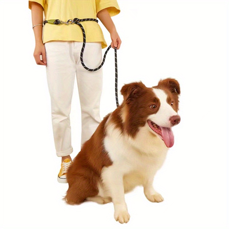 Multi function Hands Free Dog Rope Leash Reflective Nylon - Temu Portugal