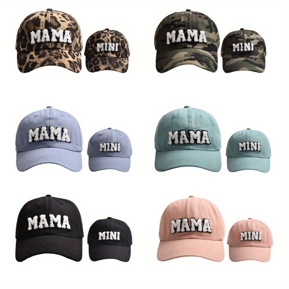 Mama Leopard Print Baseball Cap Label Patch Lightweight - Temu Australia