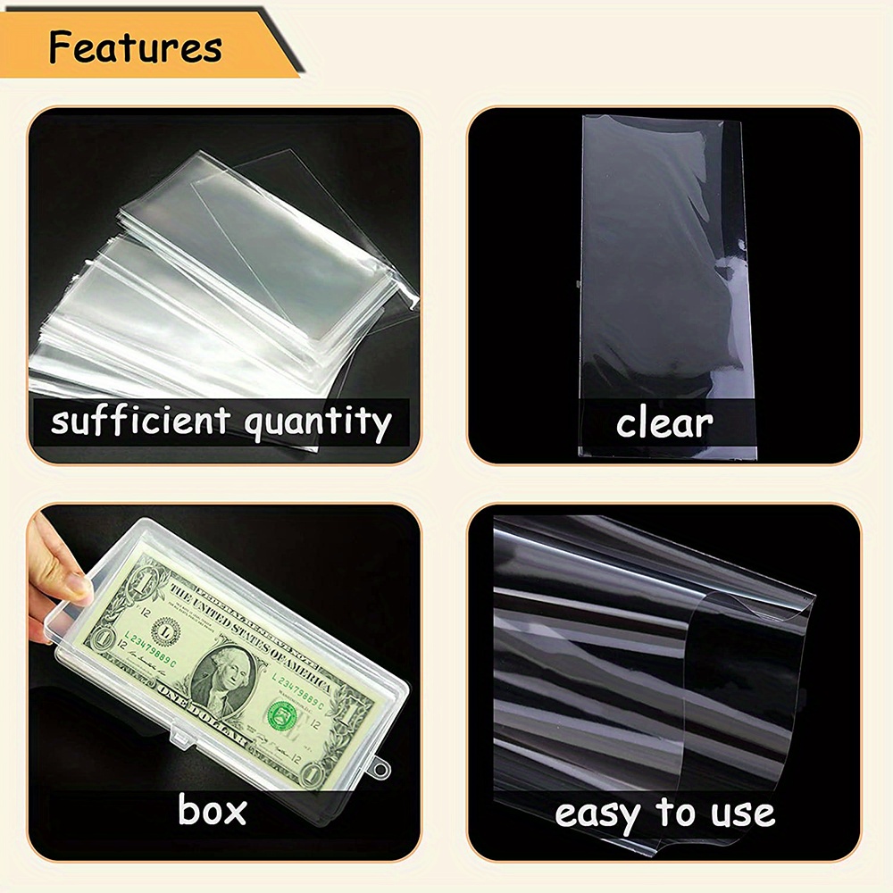 Clear Plastic Sleeves - Office & School Supplies - Temu Norway
