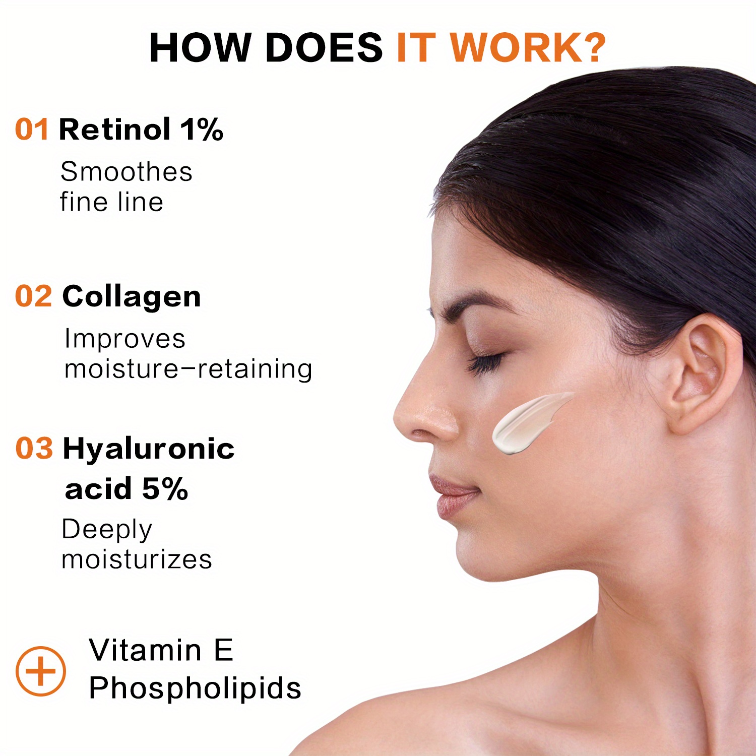 Face Moisturizer Hyaluronic Acid Cream Day Night - Temu