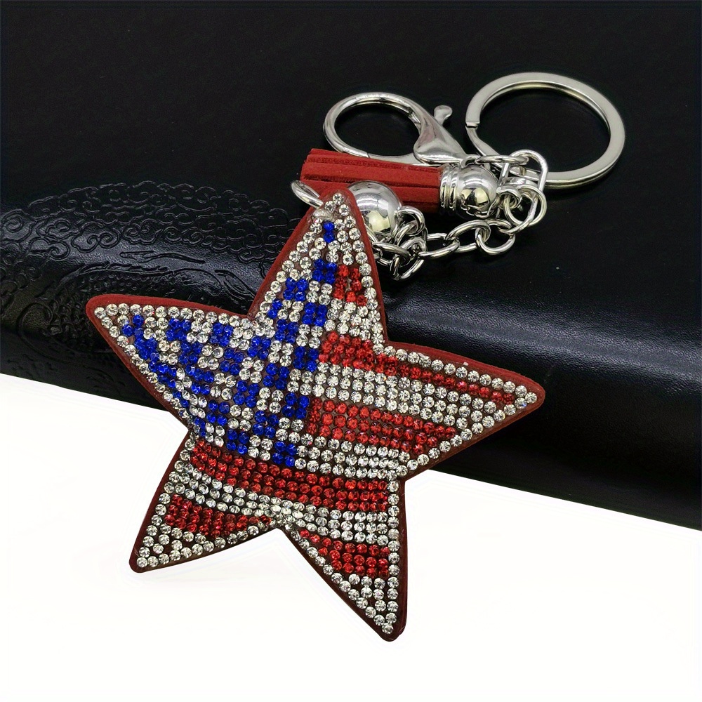 1pc Diamond Encrusted Keychain Key Pendant - Jewelry & Accessories ...