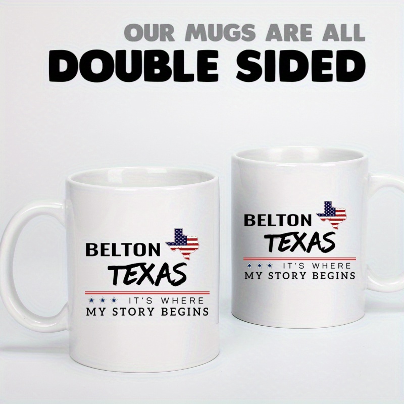 American Flag Mug Texas Coffee Cup 's Story Begins - Temu United Kingdom
