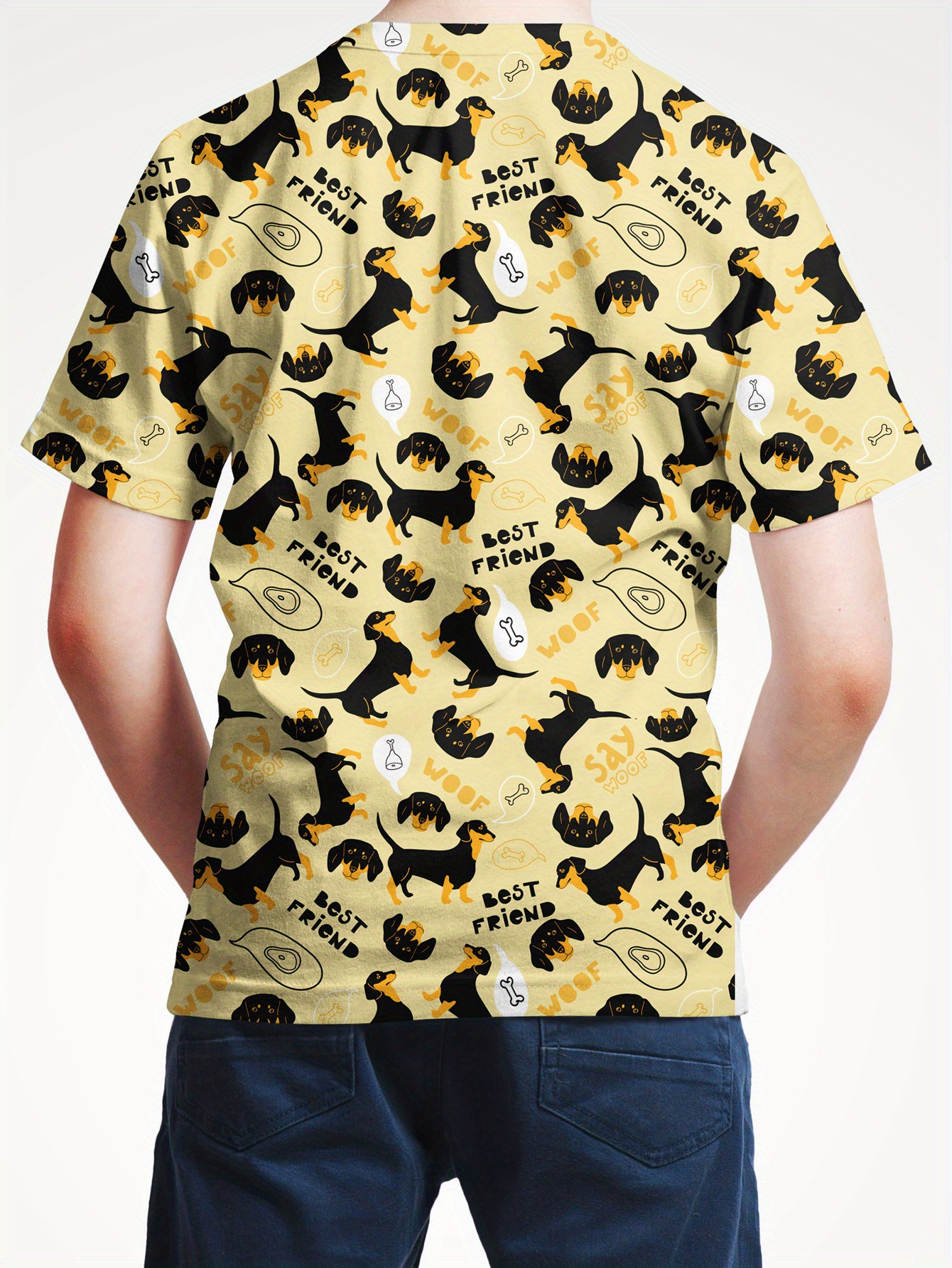 Best Freind Dog Say Men's Graphic Top - Temu Netherlands