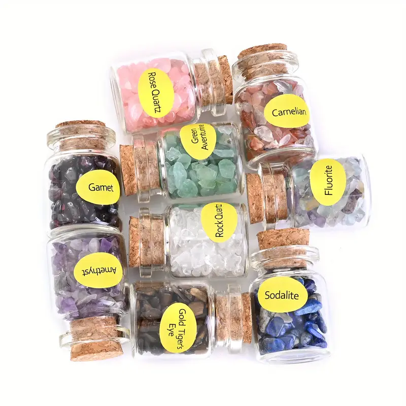 1pc 유리 병 천연 돌 구슬 불규칙한 무덤 칩 자수정 소달 라이트 타이거 아이 형석 Aventurine 느슨한 스페이서 비즈