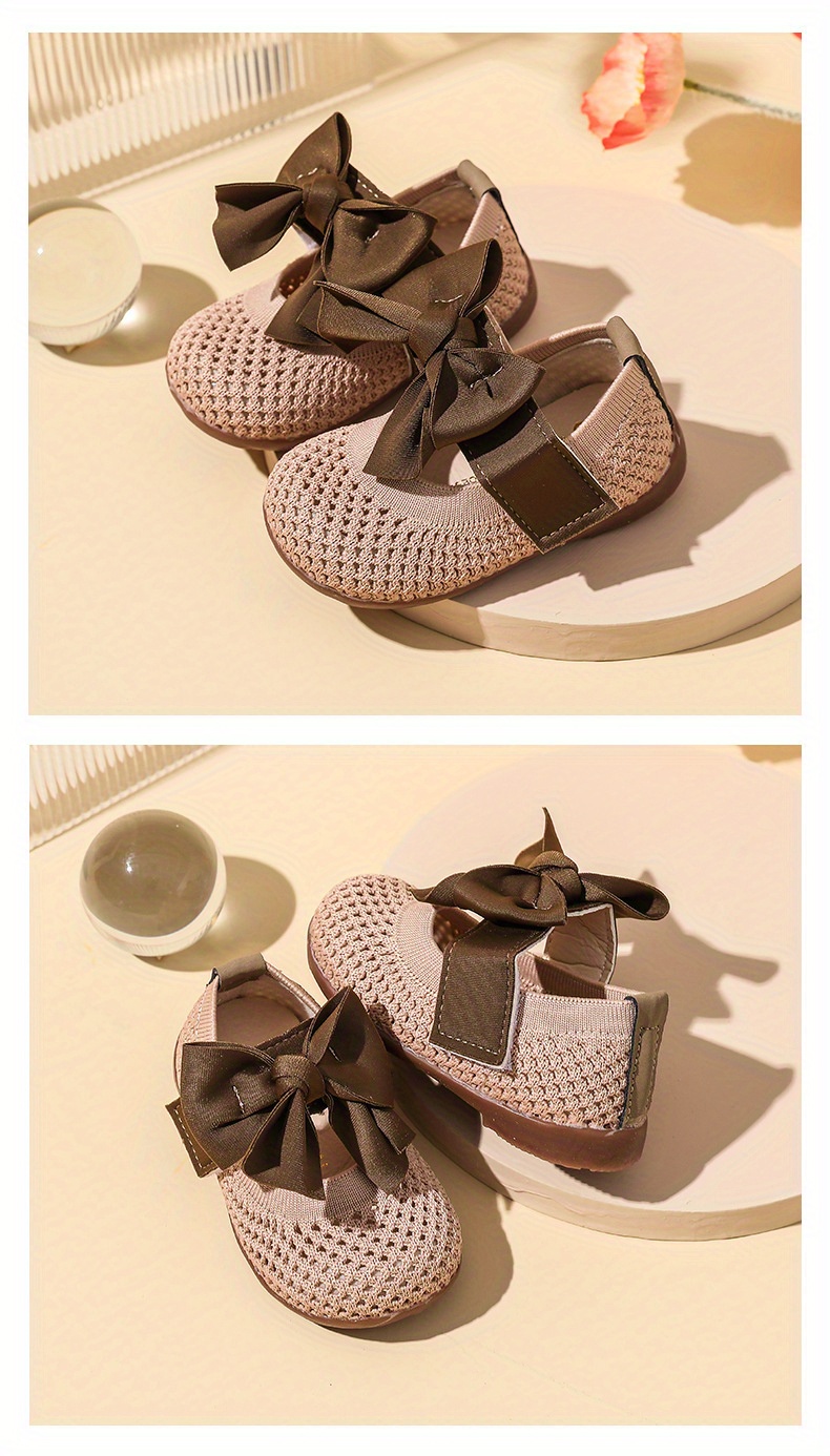 Soft Breathable Mesh Sandals Baby Girls Cute Bowknot Round - Temu ...