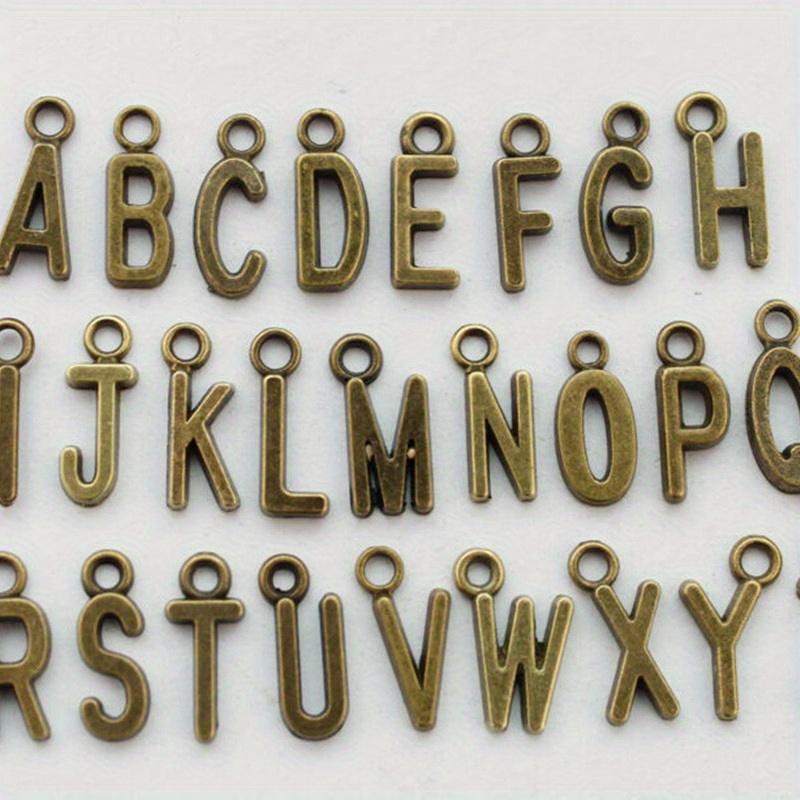 Silvery/golden/bronze Color Alloy Metal Alphabet Letter - Temu United ...
